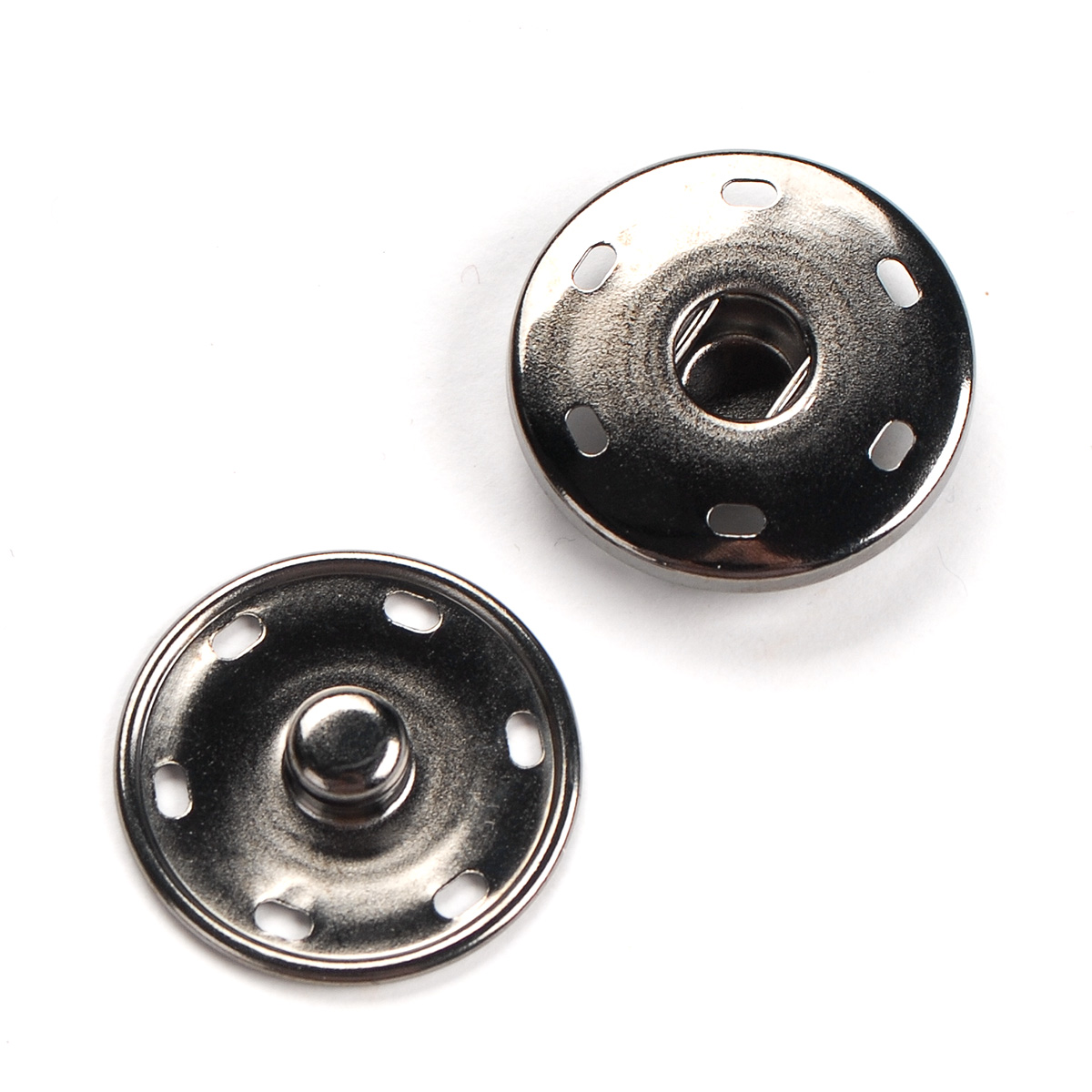 Patentky kovové velikost 25mm nikl tmavý | MarLen.cz